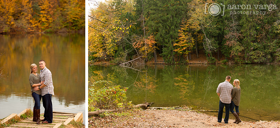 Peters Lake Park Engagement Session in the Fall